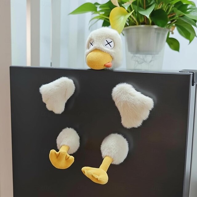 Funny Magnetic Duck Plush Toy, Detachable Disassemble Salted Duck ...
