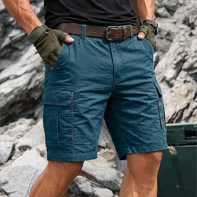 Men's Tactical Cargo Cargo Shorts Shorts Casual Shorts Pocket Elastic ...