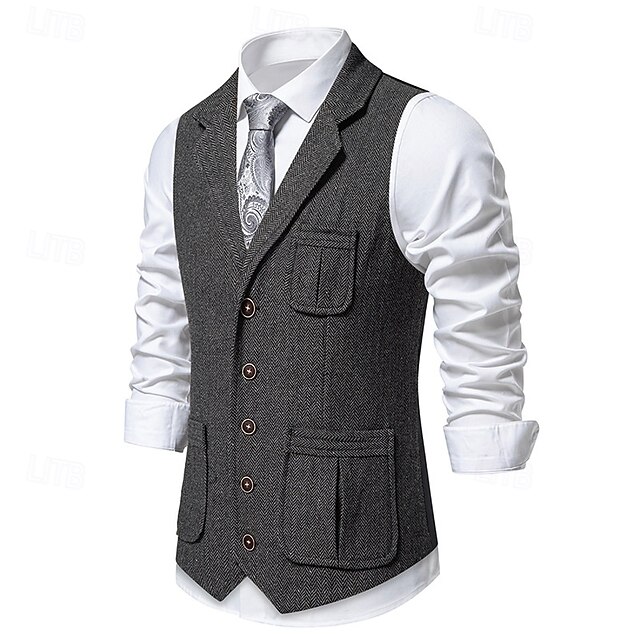 Roaring 20s 1920s Retro Vintage Waistcoat The Great Gatsby Gangster ...
