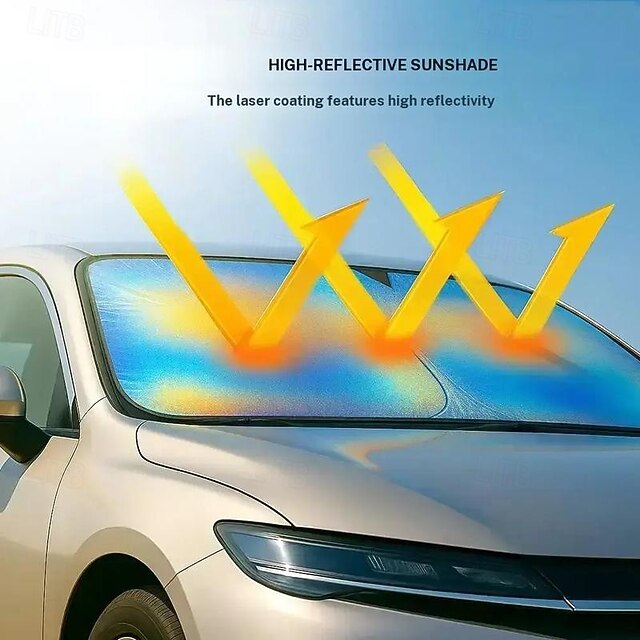 Laser Car Windshield Sun Shade | Reflector Sunshade Offers Ultimate ...