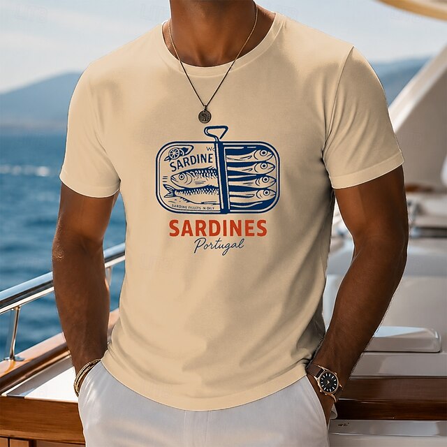 Men's Animal Fish T Shirt Short Sleeve T shirt 3D Print Crew Neck Shirt ...