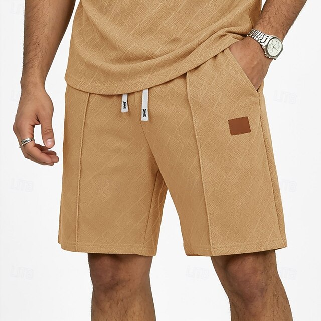 Men's Shorts Summer Shorts Beach Shorts Casual Shorts Jacquard Pocket ...