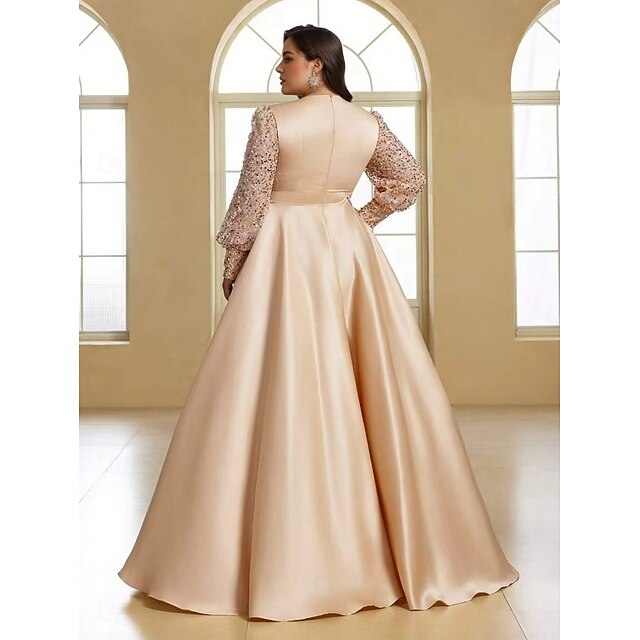 1920s Retro Vintage The Great Gatsby Floor Length Gown Plus Size Long ...
