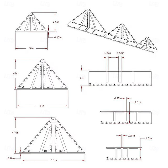 Professional Heavy Duty Metalworking Miter Square, Metal Miter Square ...