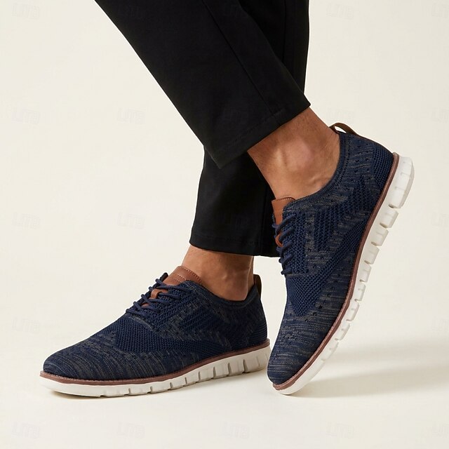 Men's Knit Athletic Sneakers – Breathable Lightweight Running Shoes ...