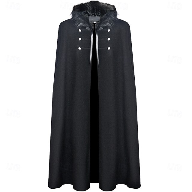 Gothic Medieval Renaissance Floor Length Cloak Prince Vampire Fancy ...