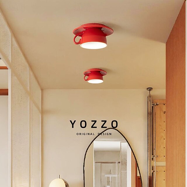 5 cm Square Line Design Ceiling Lights Ceramic Vintage Contemporary 110 ...