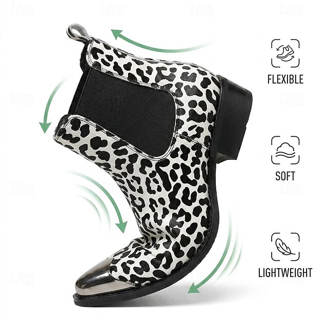 Men's Leopard Print Chelsea Boots – Fashion Statement Ankle Boots ...