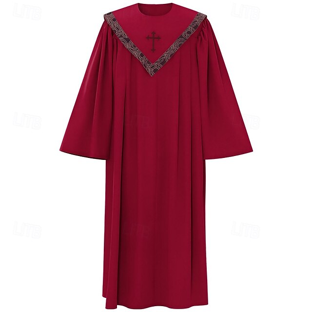 Retro Vintage Medieval Renaissance Floor Length Tunic Long Sleeves ...