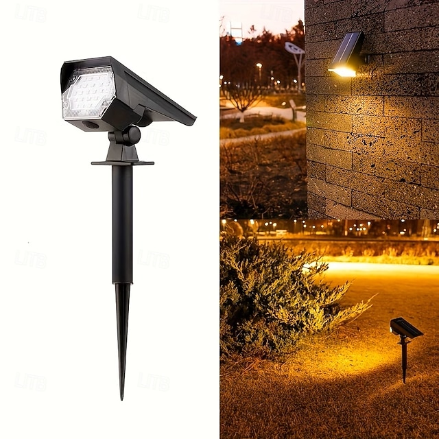 1/2pcs Solar Spotlight 24LED Solar Outdoor Flood Light Three Dimming ...