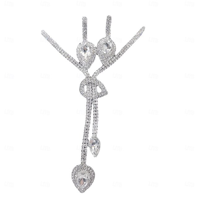 Jewelry Set Three-piece Suit Chrome 1 Necklace 1 Bracelet Earrings ...
