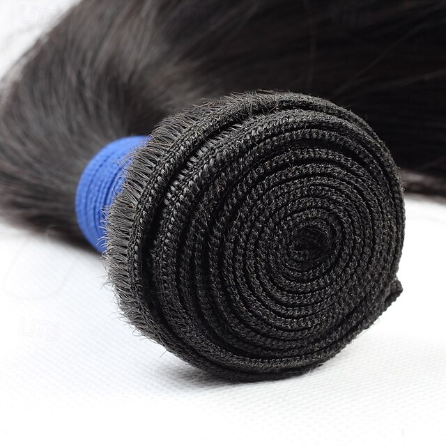 Natural Color Human Hair Bundle Straight Human Hair Extensions 1 Bundle ...