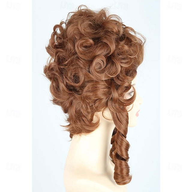 Colonial Wigs for Women Brown Victorian Court Vintage Wig Baroque ...