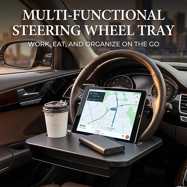 2-in-1 Steering Wheel Desk-Steering, Steering Wheel Tray Table with ...