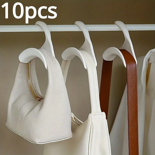 10pcs Widen Multipurpose Hangers Connection Hook Space Saving Hat Silk ...