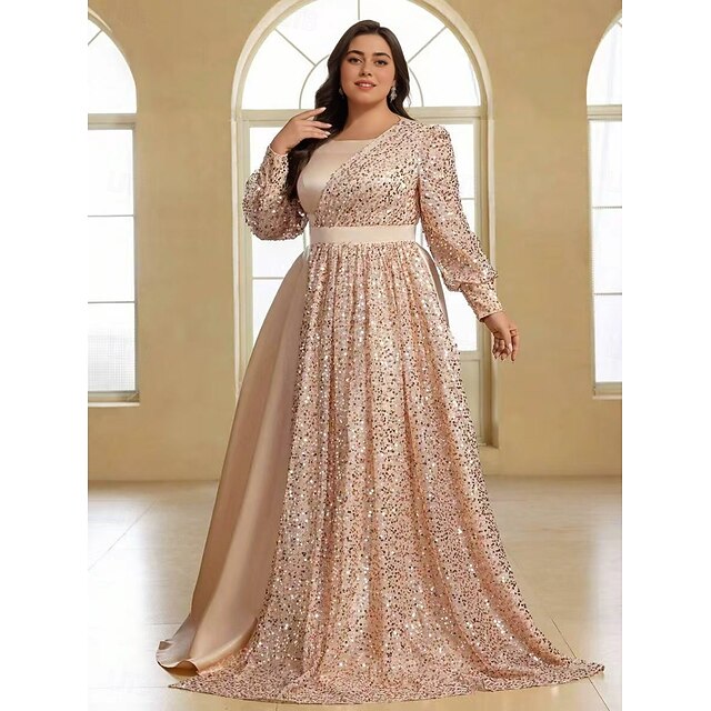 1920s Retro Vintage The Great Gatsby Floor Length Gown Plus Size Long ...