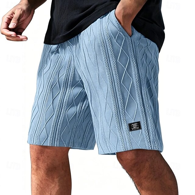 Men's Shorts Summer Shorts Beach Shorts Casual Shorts Jacquard Pocket ...
