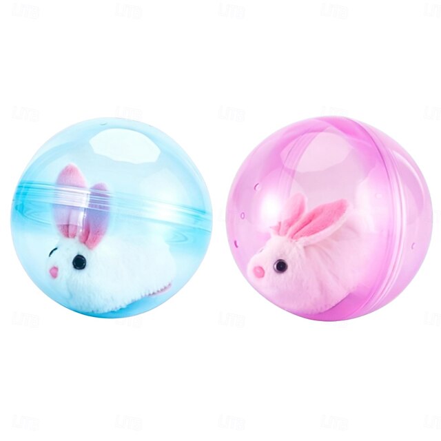 2PCS Smart Rolling Ball Cat Toy, Automatic Interactive Self-Moving Toy ...