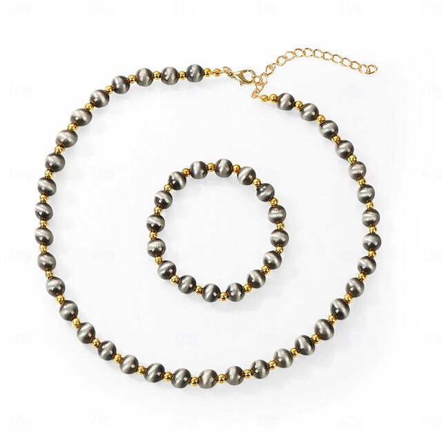 Jewelry Set Two-piece Suit Pearl 1 Necklace 1 Bracelet Women's Fashion ...