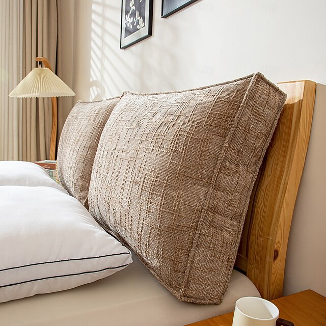 Sunflower Grain Textured Bread Headboard Pillow, Plump PP Cotton Filled ...