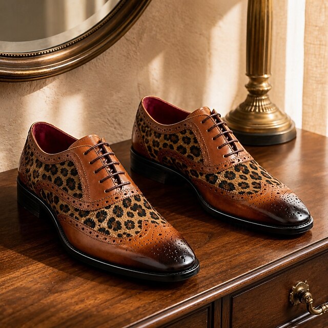 Men's Fashion Statement Wedding Party & Evening Leather Slip Resistant ...