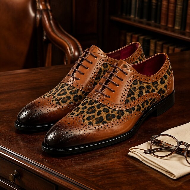 Men's Fashion Statement Wedding Party & Evening Leather Slip Resistant ...