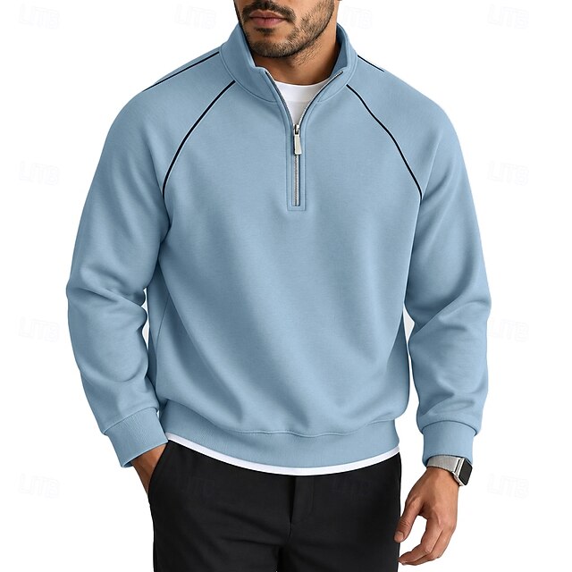 Men's Sweatshirt Pullover Hoodie Sweatshirt Pullover Quarter Zip ...