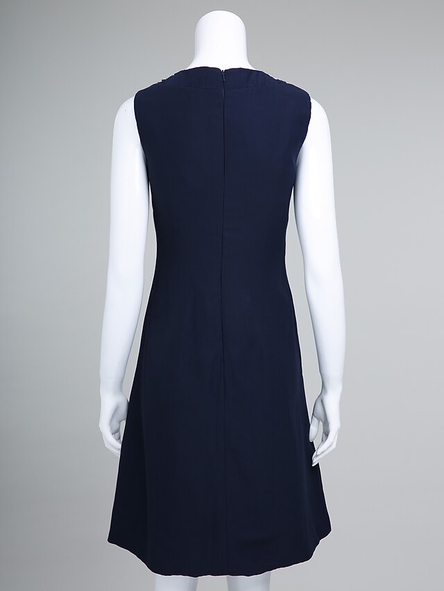 A-Line Scoop Neck Short / Mini Chiffon Mother of the Bride Dress with ...