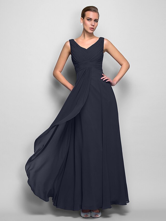 Sheath / Column Elegant Dress Holiday Formal Evening Floor Length ...