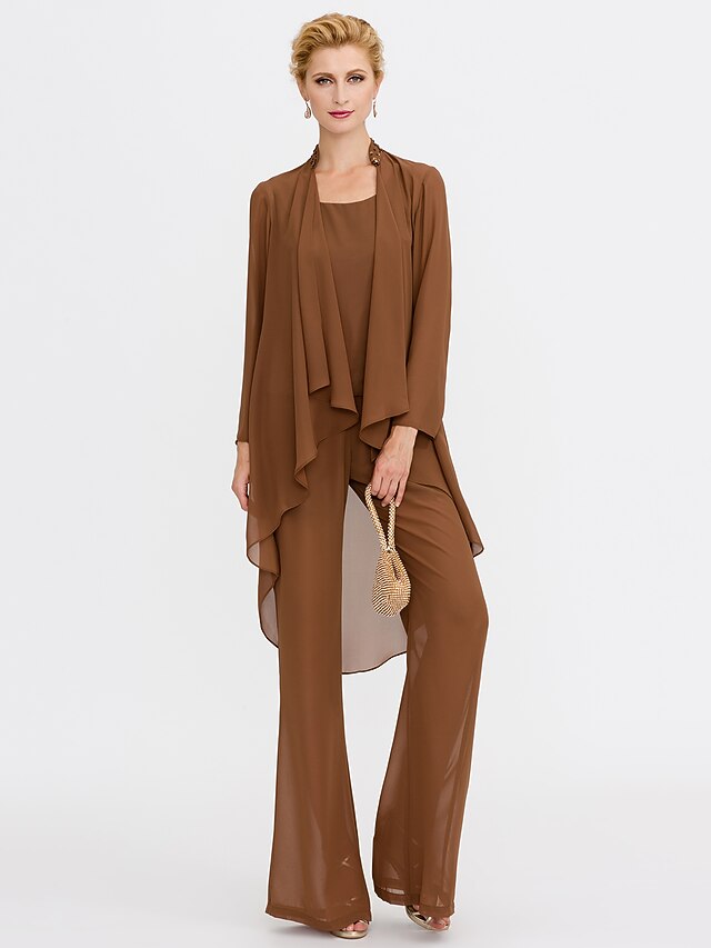 Jumpsuits Sheath / Column Mother of the Bride Dress Formal Wedding ...