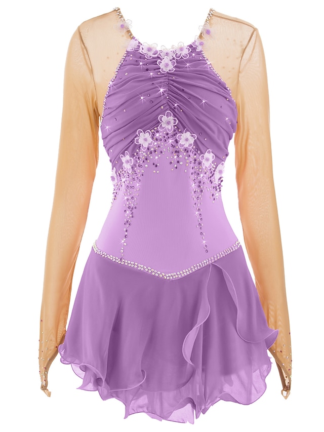 Figure Skating Dress Women's Girls' Ice Skating Dress Outfits Light ...