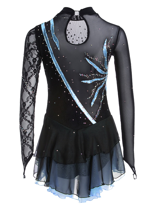 Figure Skating Dress Women's Girls' Ice Skating Dress Outfits Black ...