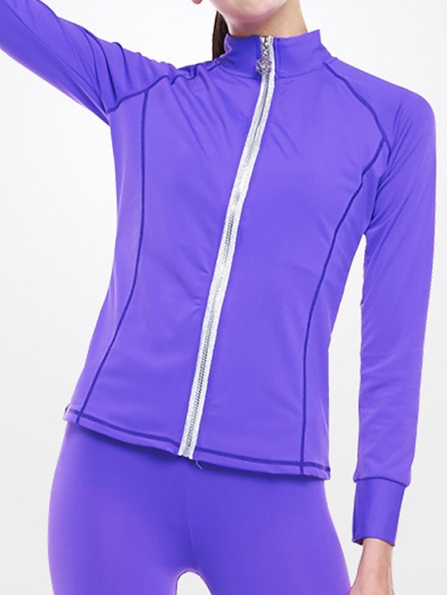 Figure Skating Fleece Jacket Women's Girls' Ice Skating Jacket Outfits ...