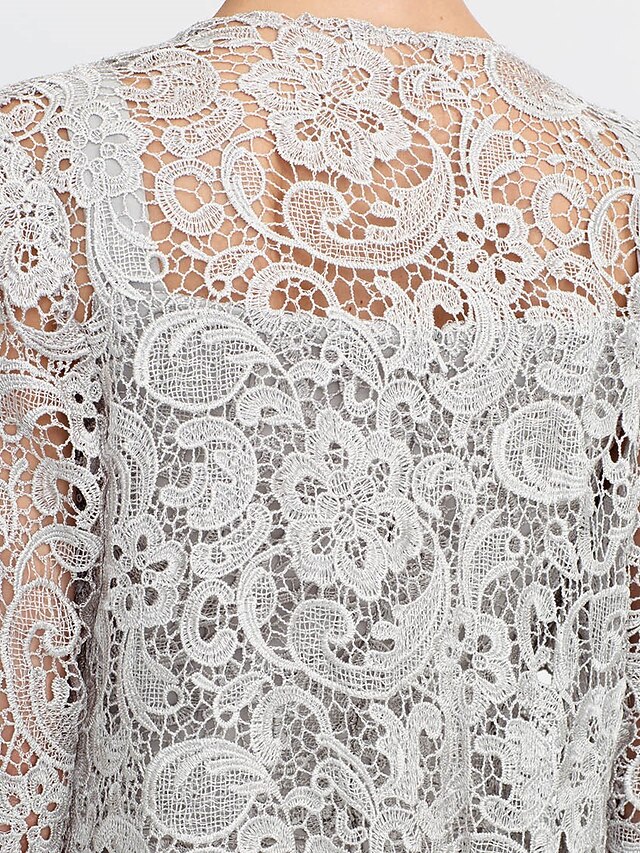 Mother's Wraps Bolero Coats / Jackets Elegant 3/4 Length Sleeve Floral ...