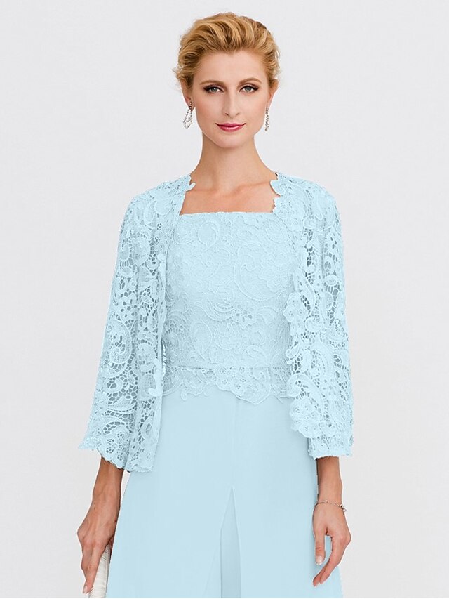 Mother's Wraps Bolero Coats / Jackets Elegant 3/4 Length Sleeve Floral ...