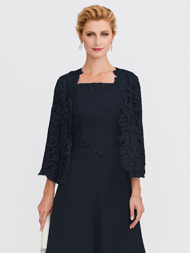 Mother's Wraps Bolero Coats / Jackets Elegant 3/4 Length Sleeve Floral ...