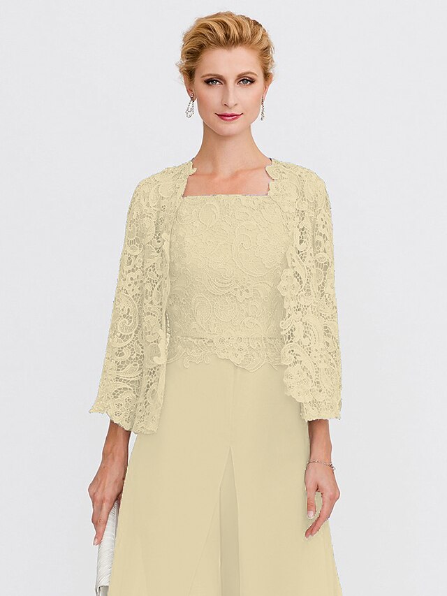 Mother's Wraps Bolero Coats / Jackets Elegant 3/4 Length Sleeve Floral ...