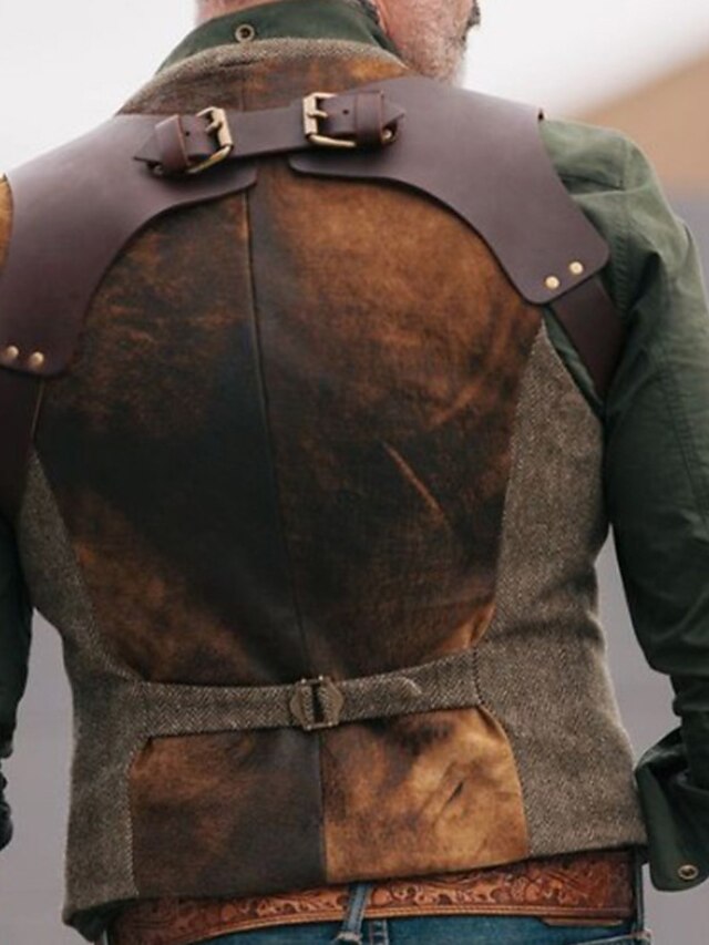 Men's Western Vest Waistcoat Outdoor Party / Evening Camping & Hiking ...