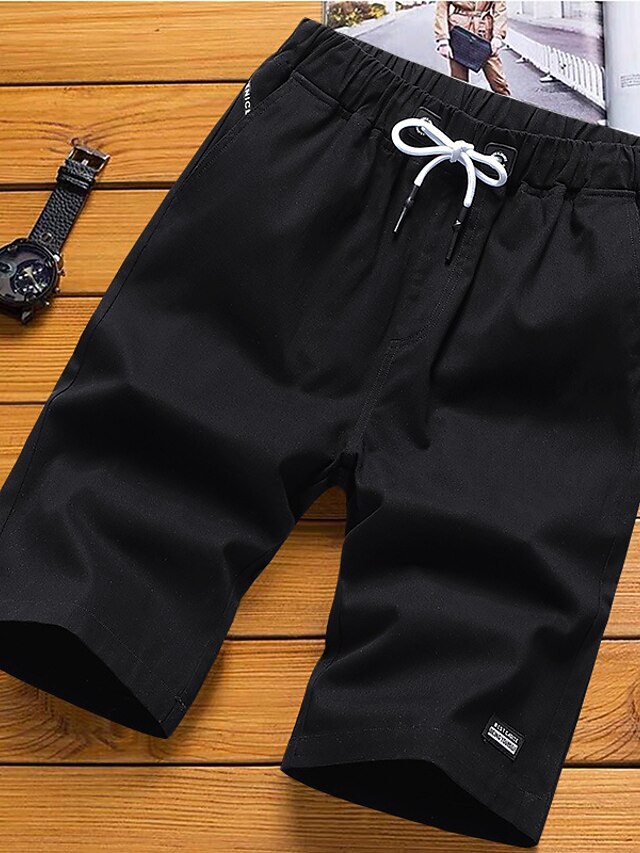 Men's Casual / Sporty Athleisure Sweatpants Drawstring Knee Length Plus ...