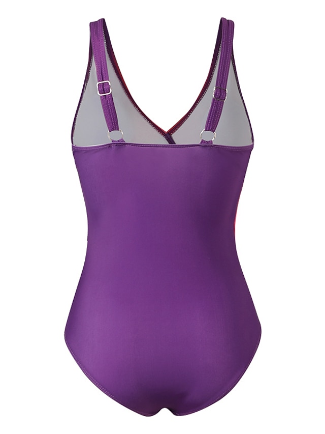 Mulheres Tamanho Grande Roupa de Banho Uma pedaço Fatos de banho Cavado ...