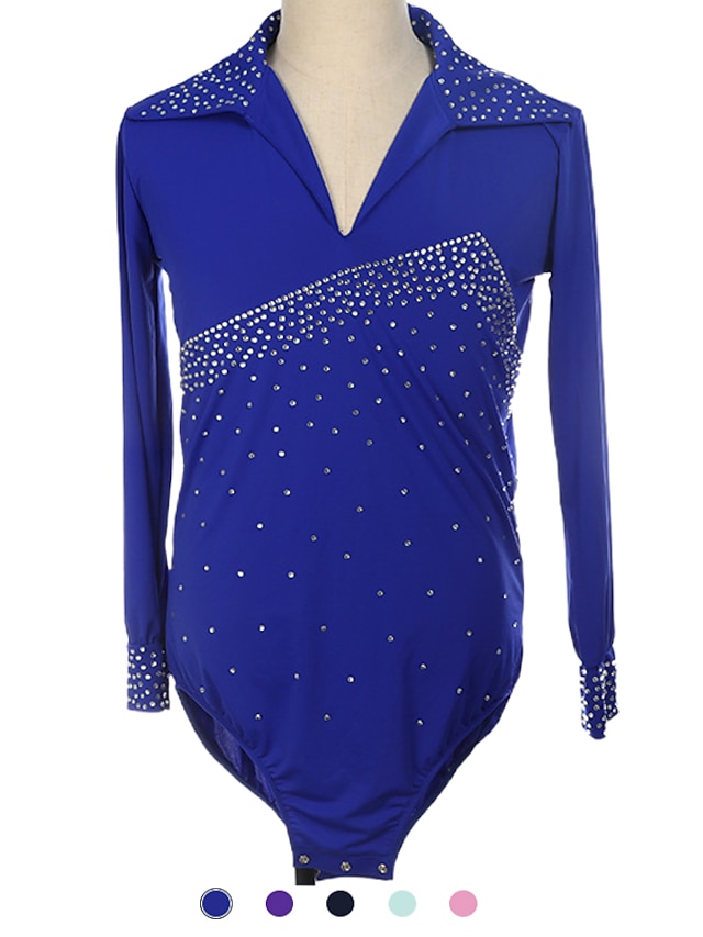 Figure Skating Top Men's Boys' Ice Skating Outfits Top Purple Pink ...