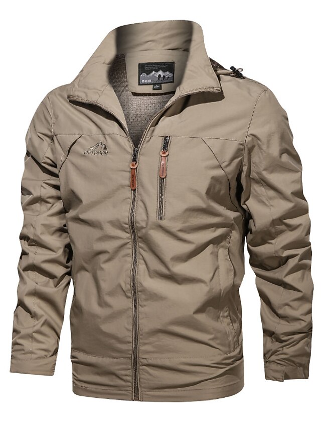 Men's Outdoor Jacket Tactical Jacket Windcheater Jacket Street Daily ...