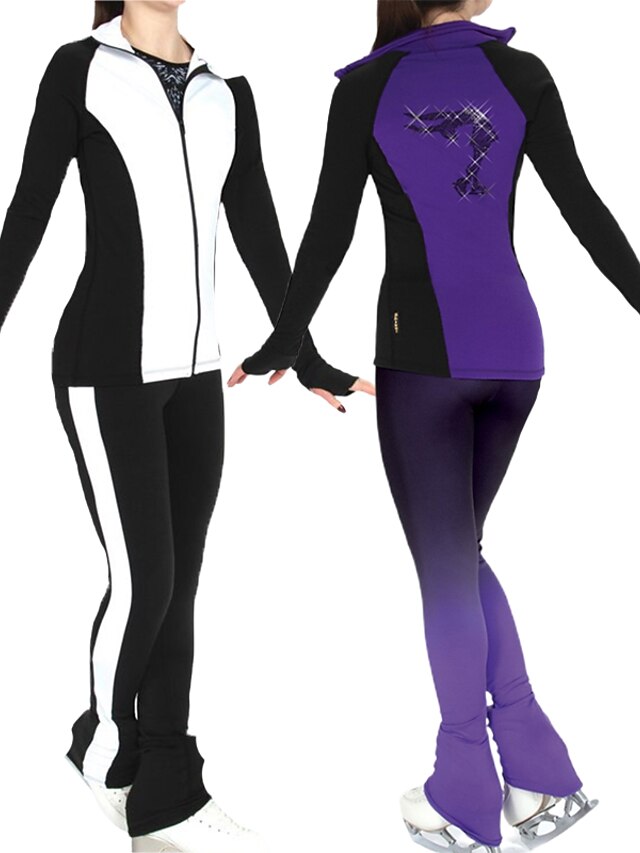 Figure Skating Jacket with Pants Women's Girls' Ice Skating Jacket ...