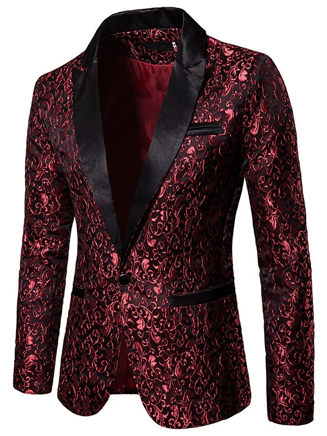 Men's Jacket Blazer Street Business Thermal Warm Breathable Pocket ...