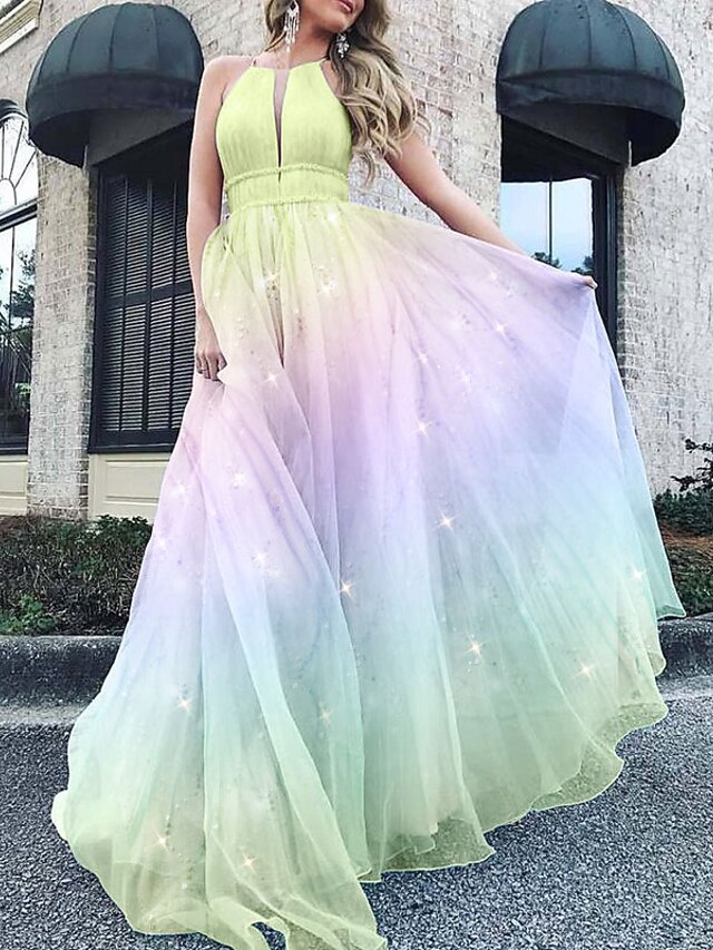 A-Line Prom Dresses Sparkle & Shine Dress Holiday Prom Floor Length ...