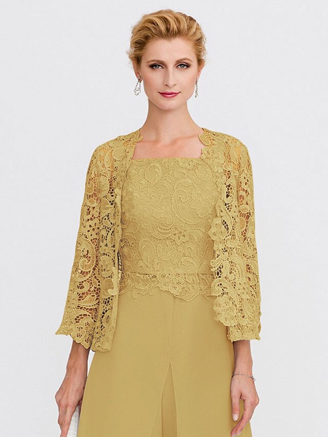 Mother's Wraps Bolero Coats / Jackets Elegant 3/4 Length Sleeve Floral ...