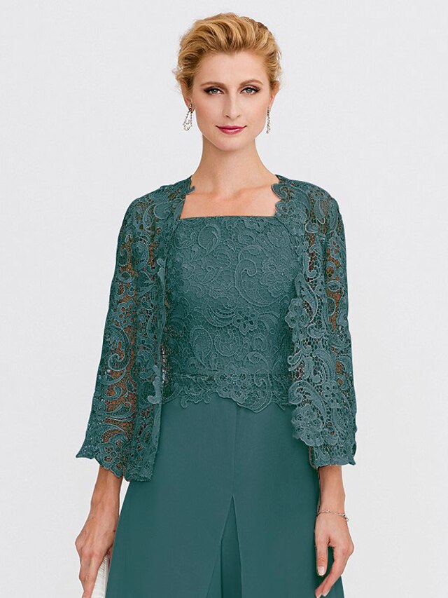 Mother's Wraps Bolero Coats / Jackets Elegant 3/4 Length Sleeve Floral ...