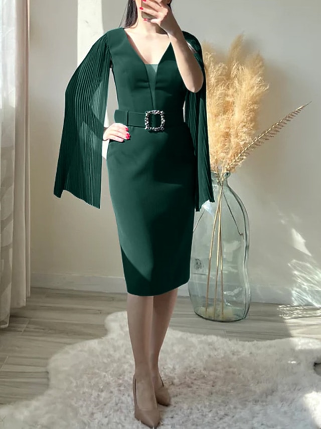 Robe Habits de travail Fourreau / Colonne Robes de cocktail Elégant Mi ...