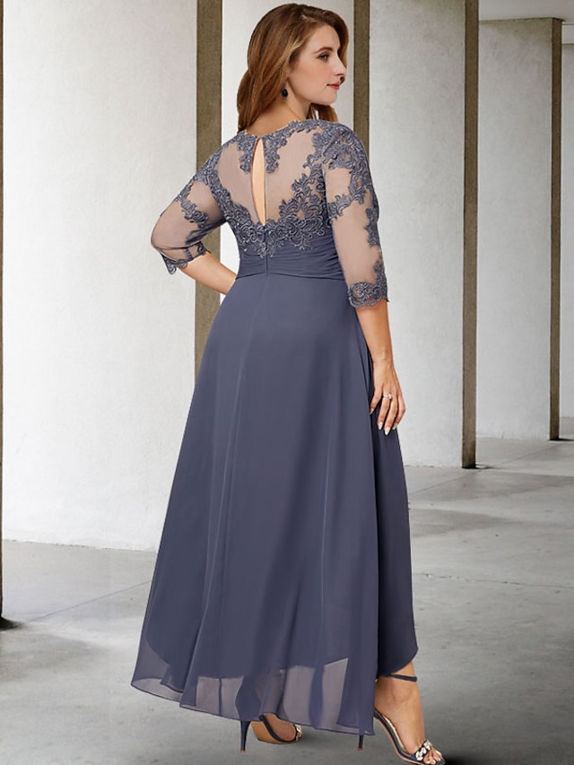 A-Line Plus Size Curve Mother of the Bride Dresses Elegant Dress Formal ...
