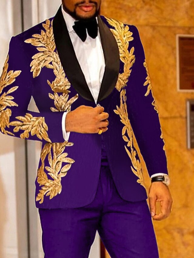 Burgundy Men's Prom Suits Party Prom Suits Sequin Disco Sparkly Tuxedos ...